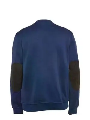 VERSACE Versace Medusa Leather-Trim Sweatshirt