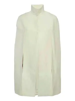 Fendi High-neck Cape Coat - Neutrals