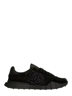 Dolce & Gabbana Dg Athletic Sneakers In Lace - Black