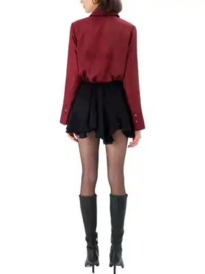 OCCLEUS Charli Silk Shirt - Red