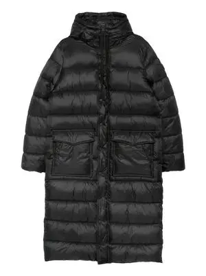 SERGIO MORETTI FIRENZE Quilted Hooded Coat - Black