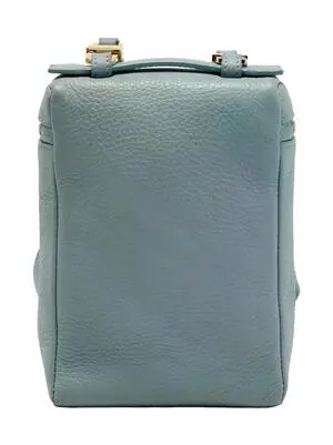 Loro Piana Leather Two-way Handbag - Blue
