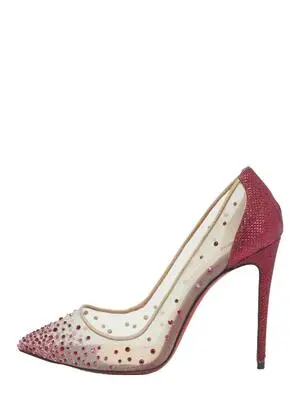 CHRISTIAN LOUBOUTIN Follies Strass Embellished Pumps - Pink