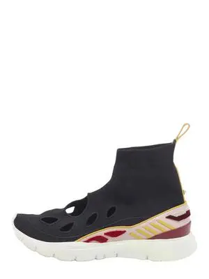 Valentino Garavani Rockstud Detail Cut-out Sock Sneakers - Black