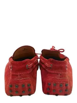 TOD'S City Gommino Suede Loafers - Red