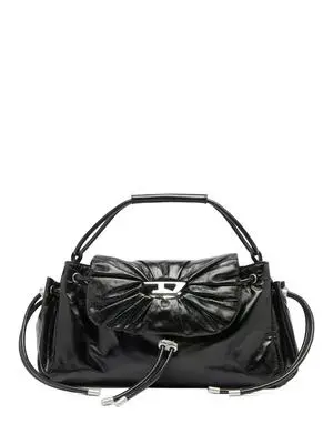 DIESEL® Scrunch-d Leather Handbag - Black
