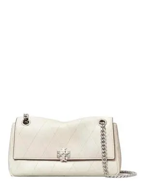 Tory Burch Small Charlie Quilted Shoulder Bag - Neutrals