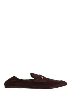 Dolce & Gabbana Calfskin Ariosto Slippers - Brown
