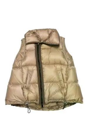 Sacai Quilted Puffer Gilet - Neutrals