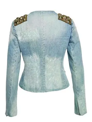 Dolce & Gabbana Embellished Denim Jacket - Blue