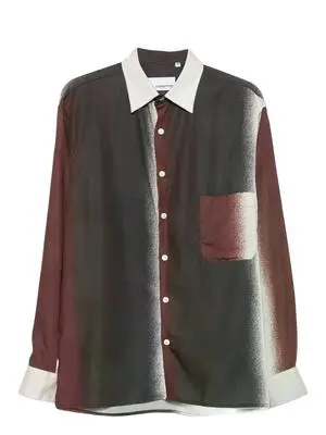 COSTUMEIN Gradient-print Long-sleeve Shirt - Black