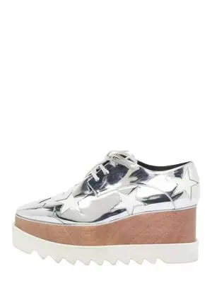 Stella McCartney Elyse Platform Wedge Sneakers - Silver