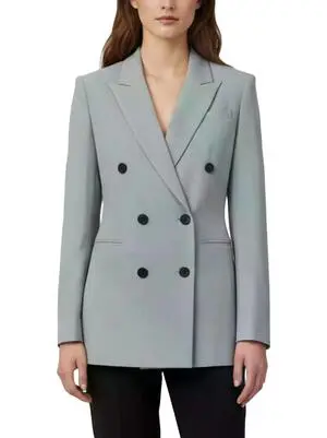 Theory Double-breasted Blazer - Blue