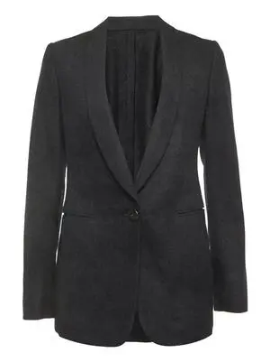 LANVIN Shawl-collar Wool Blazer - Grey