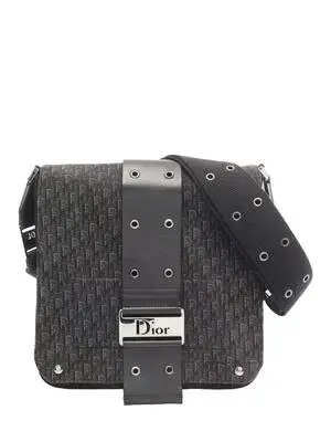 Dior Trotter Canvas Street Chic Crossbody Bag - Black