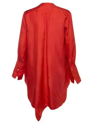 ROKSANDA Silk Draped Mini Dress - Red