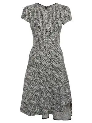 Stella McCartney And White Herringbone Mini Dress - Black