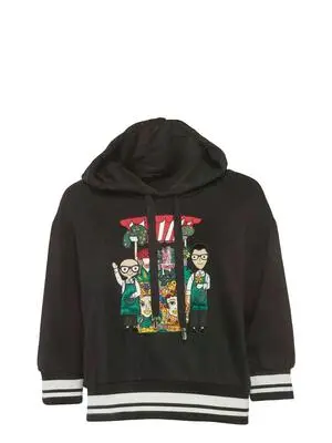 Dolce & Gabbana Dg Family Patch Hoodie - Black