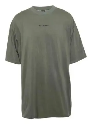 Balenciaga Embroidered Logo T-shirt - Grey