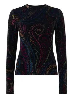 Etro Paisley Print Long Sleeve Top - Multicolour