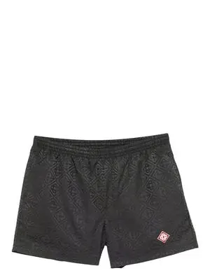 Casablanca Logo Patch Swim Shorts - Black
