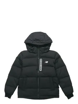 NEW BALANCE Padded Down Jacket With Hood - Black