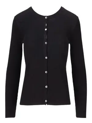 P.a.r.o.s.h Long-sleeved Knitted Cardigan - Black