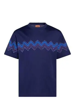 Missoni T-shirt Size Cotton - Navy