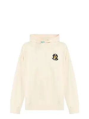 BARROW French Terry Hoodie With Appliqué And Beads - Ivory