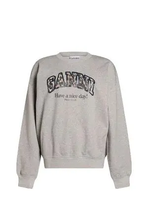 GANNI Sweatshirt - Grey