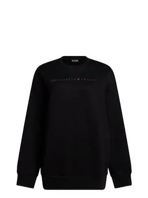 EA7 Cotton And Polyester Sweatshirt - Black