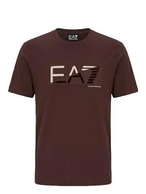 EA7 T-shirt Size Cotton - Brown