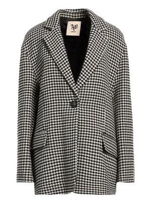 ANIYE BY Houndstooth Single-breasted Coat - Black