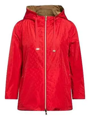 Herno Long Sleeve Hooded Windbreaker - Red