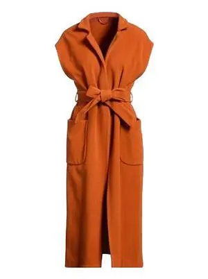 CARLA G. Belted Virgin Wool And Polyamide Coat - Red