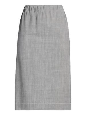 Fabiana Filippi Midi Pencil Skirt In Virgin Wool Blend - Grey