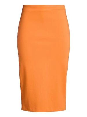 JUCCA Midi Pencil Skirt In Stretch Jersey - Orange