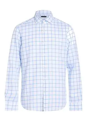 SAVILE ROW Shirt Size Cotton, Linen - Blue