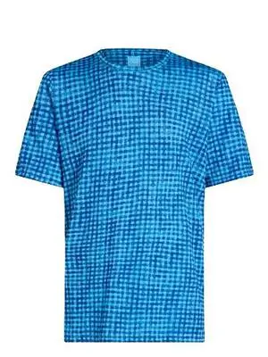 120% Lino T-shirt Size Linen - Azure