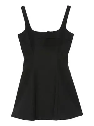 Stine Goya Square-neck Flared Dress - Black