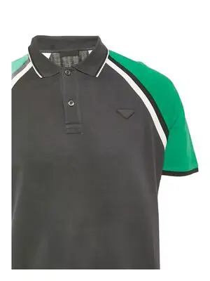 Prada Raglan-sleeve Polo - Grey