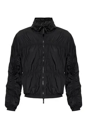Emporio Armani Reversible Bomber Jacket With Stand Collar - Black