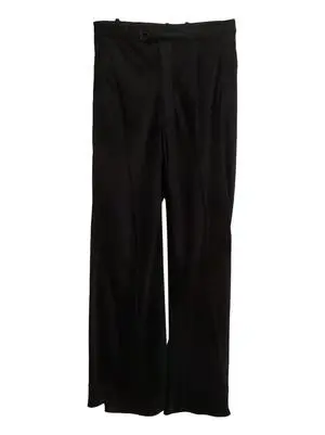 MAISON MARGIELA Textured Satin Trousers - Black