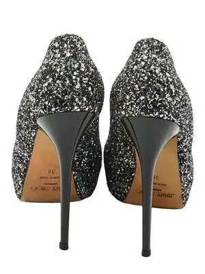 JIMMY CHOO Dahlia Peep-toe Pumps - Silver