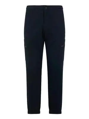Paul & Shark Cargo Pants With Elasticated Waistband - Blue