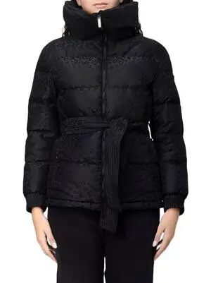 COLMAR High-neck Belted Puffer Jacket - Black
