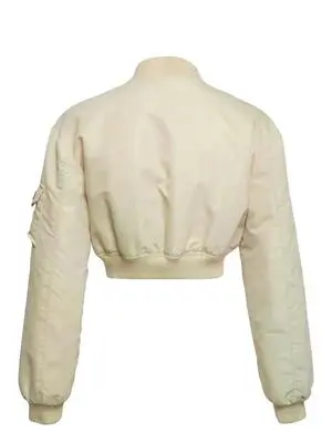 Coperni Beige Cut-out Cropped Jacket - Neutrals