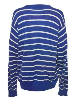 Loro Piana Striped Cashmere Sweater - Blue