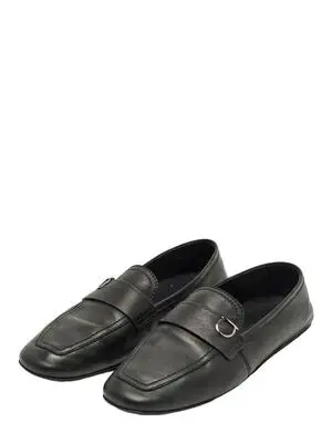 FERRAGAMO Gancini Loafers - Black