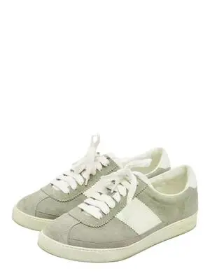 TOM FORD Suede And Leather Low-top Sneakers - Grey